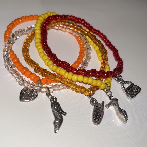 Justice | Accessories | Adorable 5pc Stretch Charm Bracelet Set | Poshmark